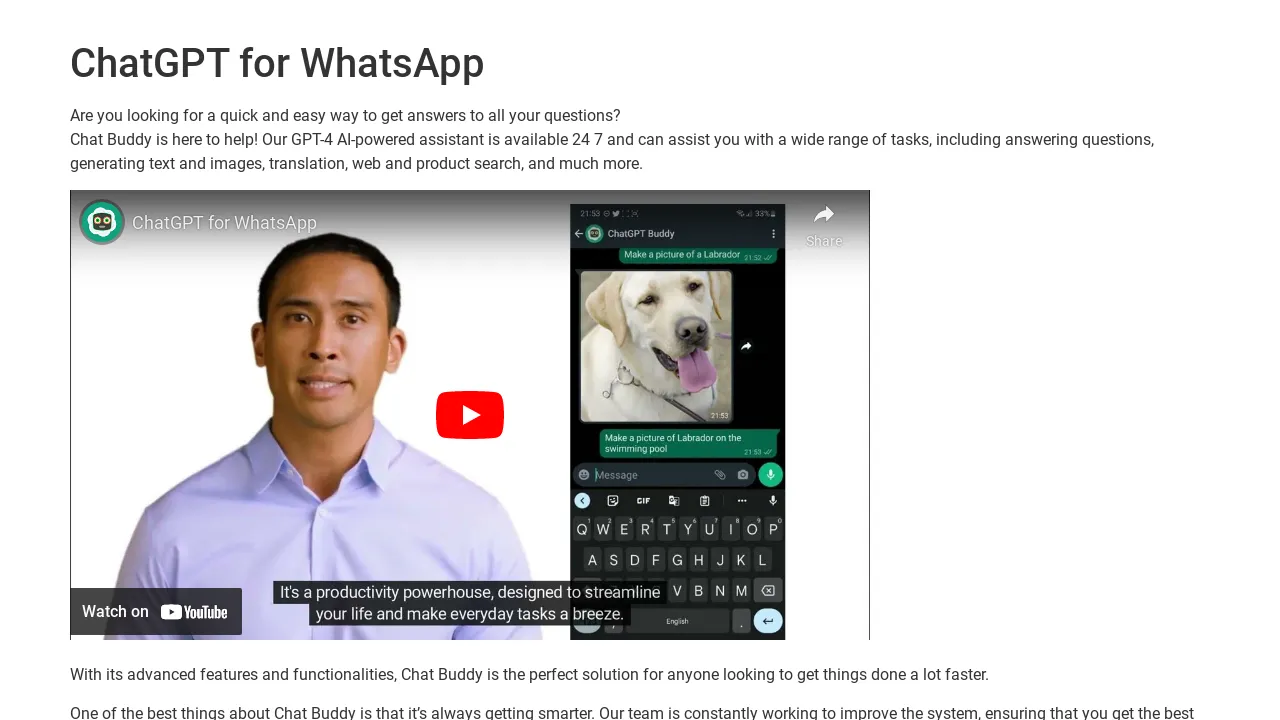 ChatGPT Buddy - BestofAI